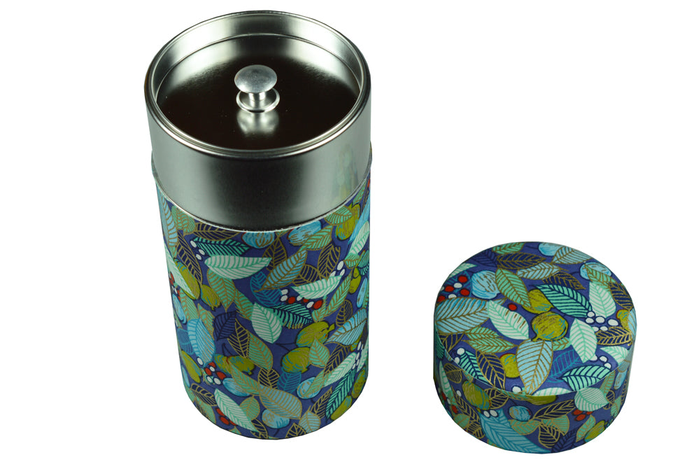 Contemporary Leaf Design Tea Caddy buy online | Char Teas UK