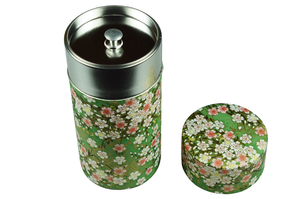 Japanese Jasmine Flower Design Tea Caddy buy online | Char Teas UK